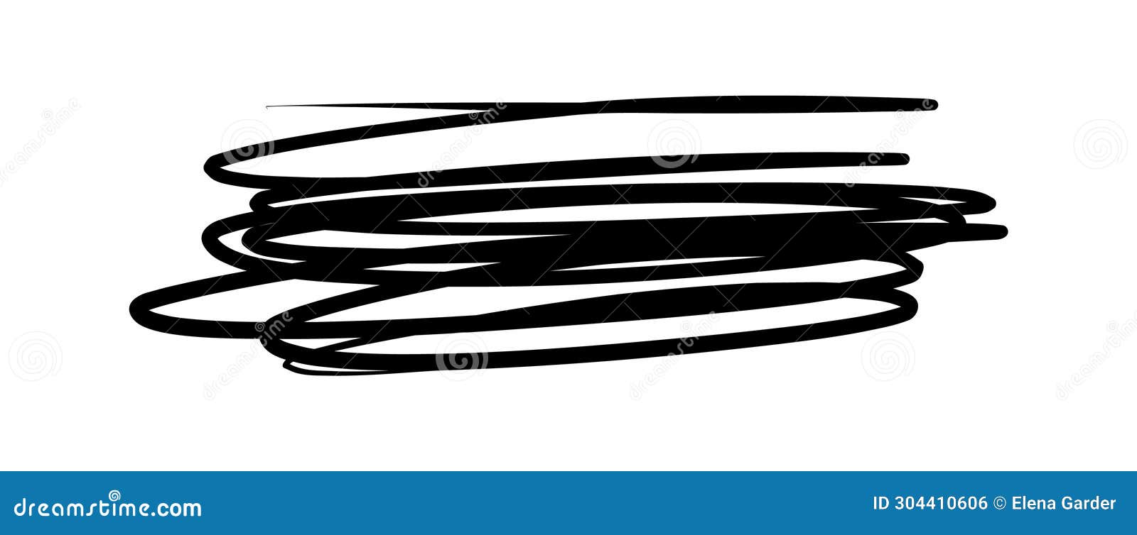 Scribble Pen Strokes. Doodle Pencil Scratch. Vector Freehand Shapes ...