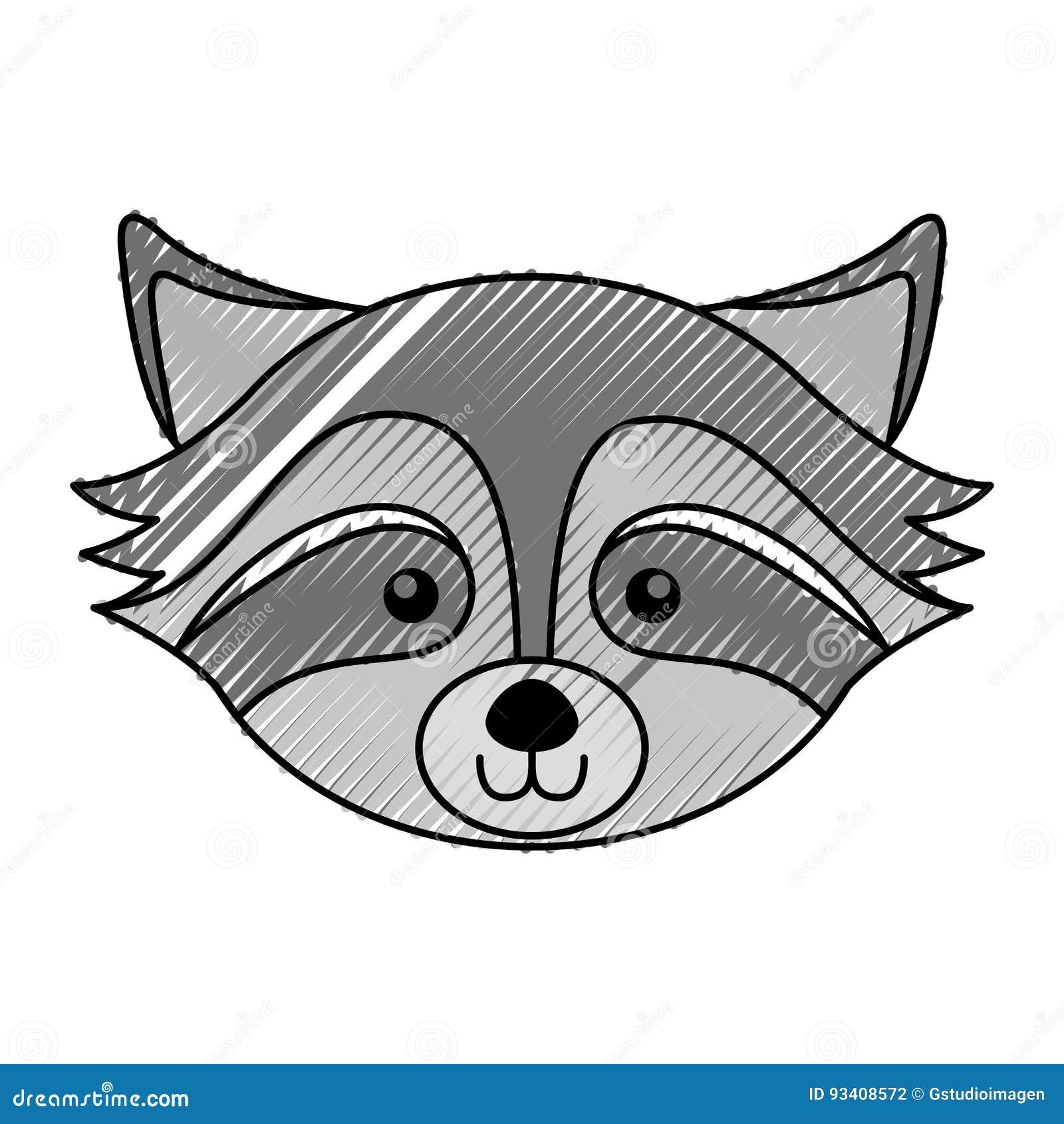 Scribble Man Face Cartoon Vector Illustration | CartoonDealer.com #94126678