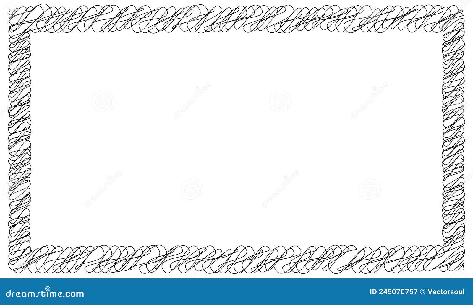 Scribble, Sketch Lines Rectangle Plane. Squiggly, Zig-zag, Criss-cross ...