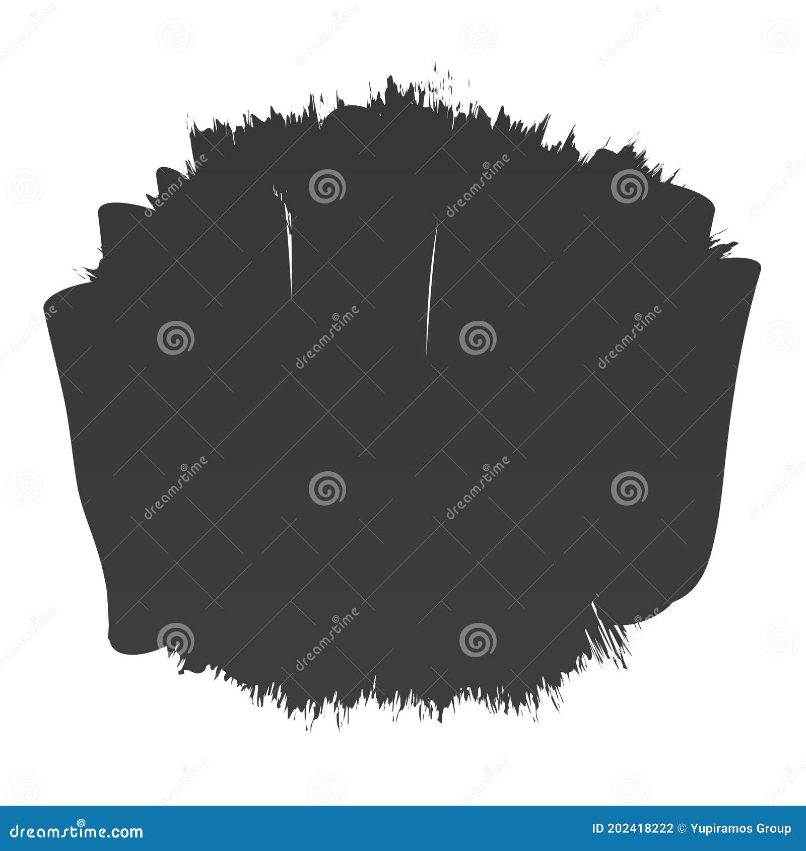 Scribble Stain Grunge Paintbrush Black Stock Vector - Illustration of ...