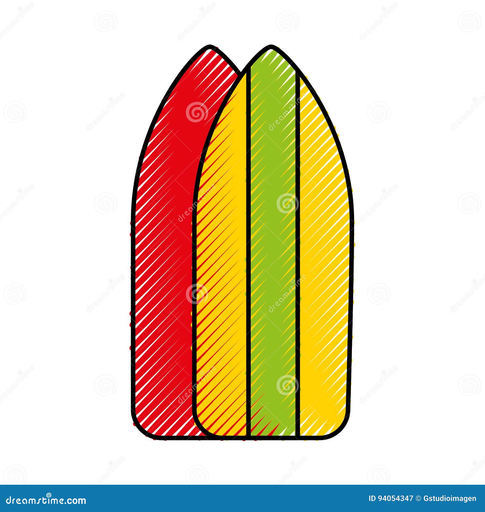 Scribble Surf Table Cartoon Stock Vector - Illustration of surfboard ...