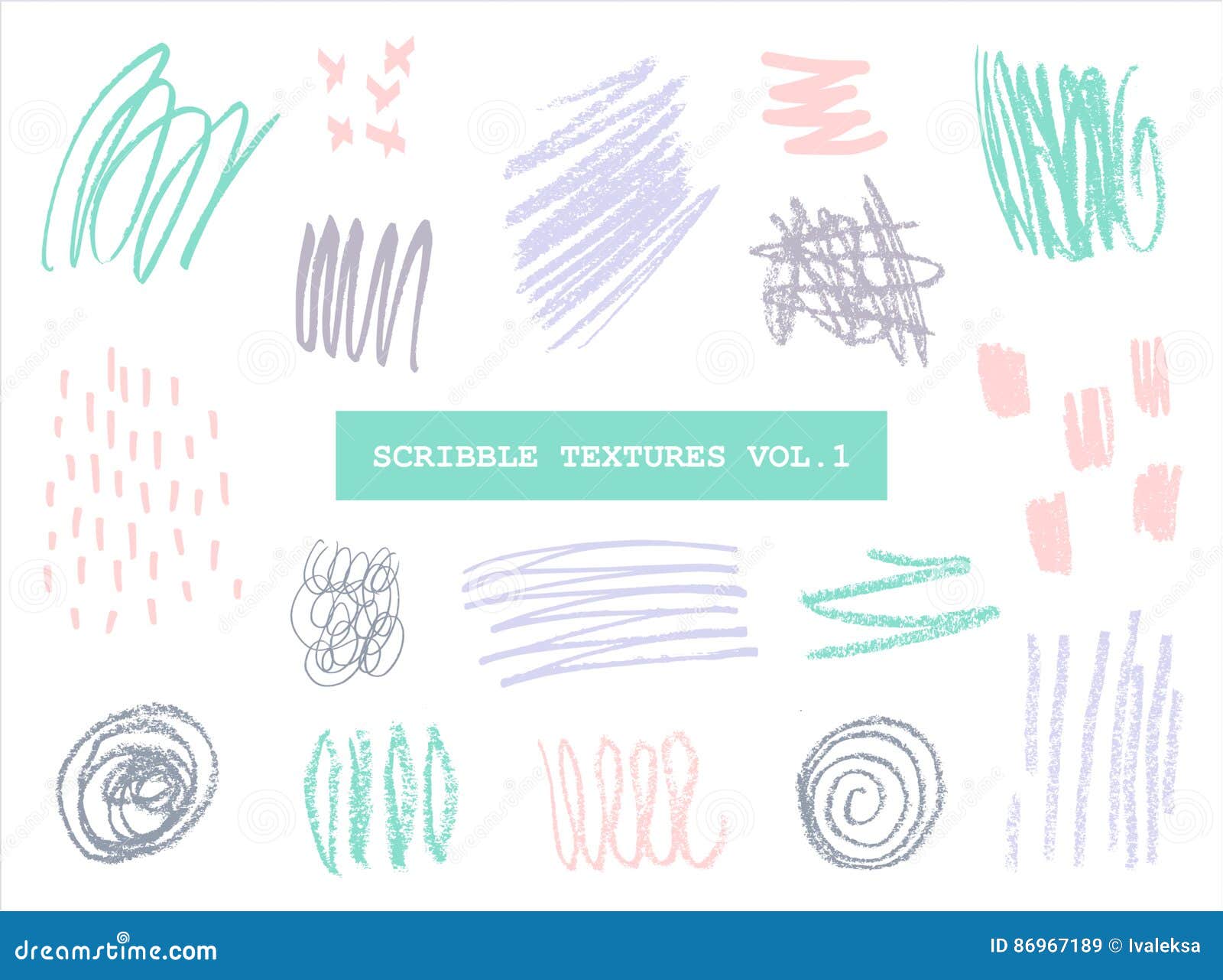 Scribble Textures Collection Stock Vector - Illustration of stroke ...