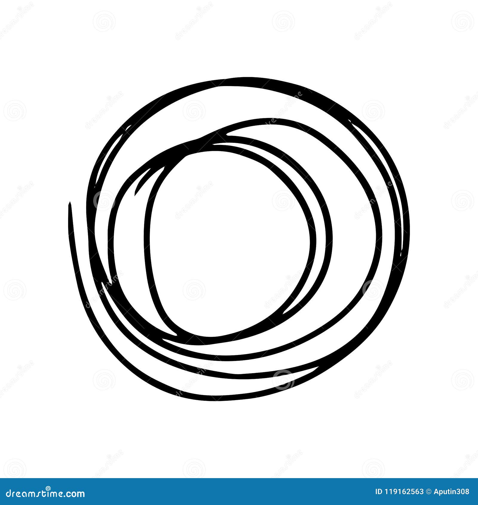 Scribble Sketch Vector. Isolated on White Background Stock Vector ...