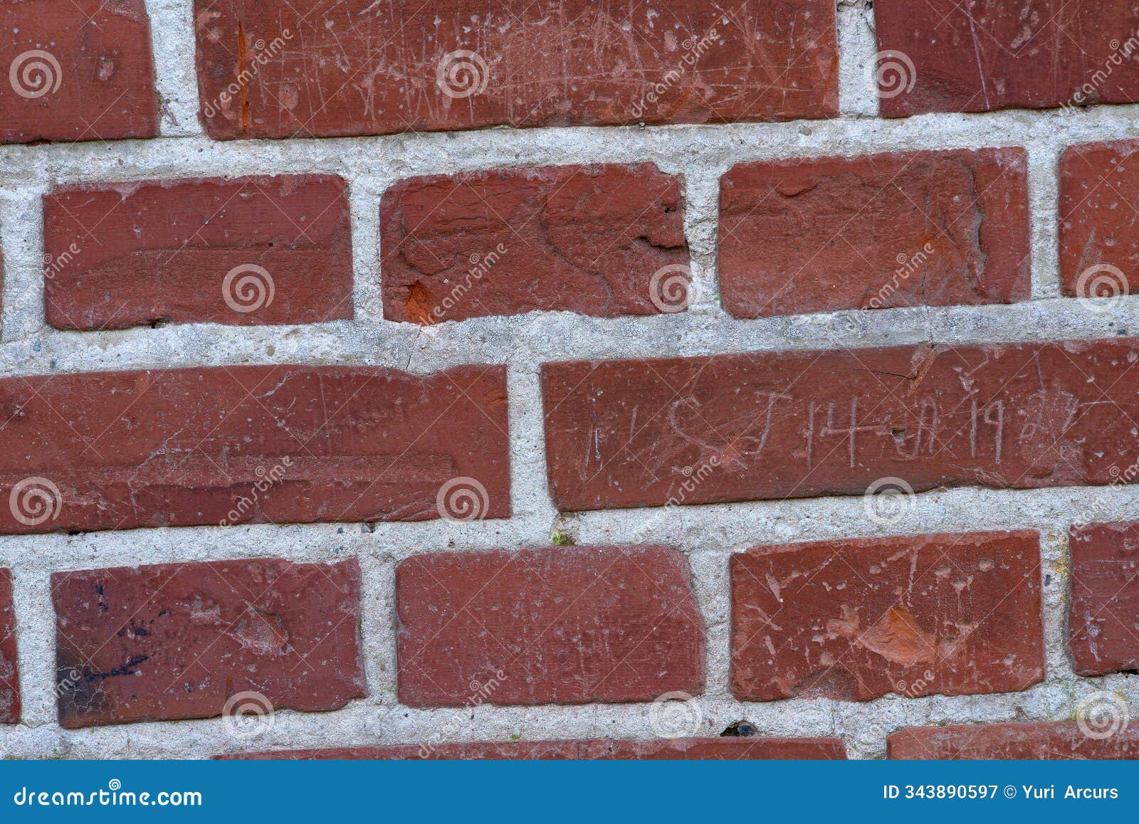 Scribble, Writing and Scratch on Brick Wall of Building in City for ...