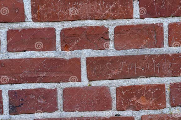 Scribble, Writing and Scratch on Brick Wall of Building in City for ...