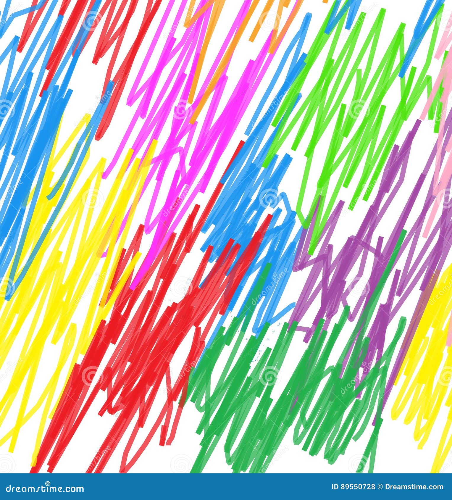 Scribbled colors stock illustration. Illustration of pink - 89550728