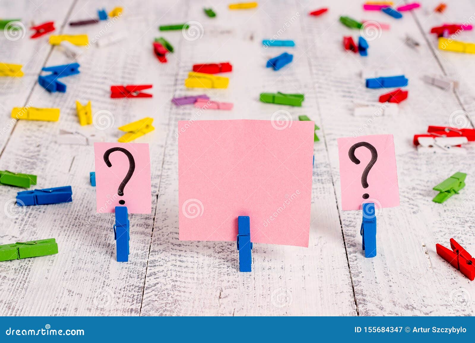 Scribbled and Crumbling Papers with Paper Clips Placed on the Wooden ...