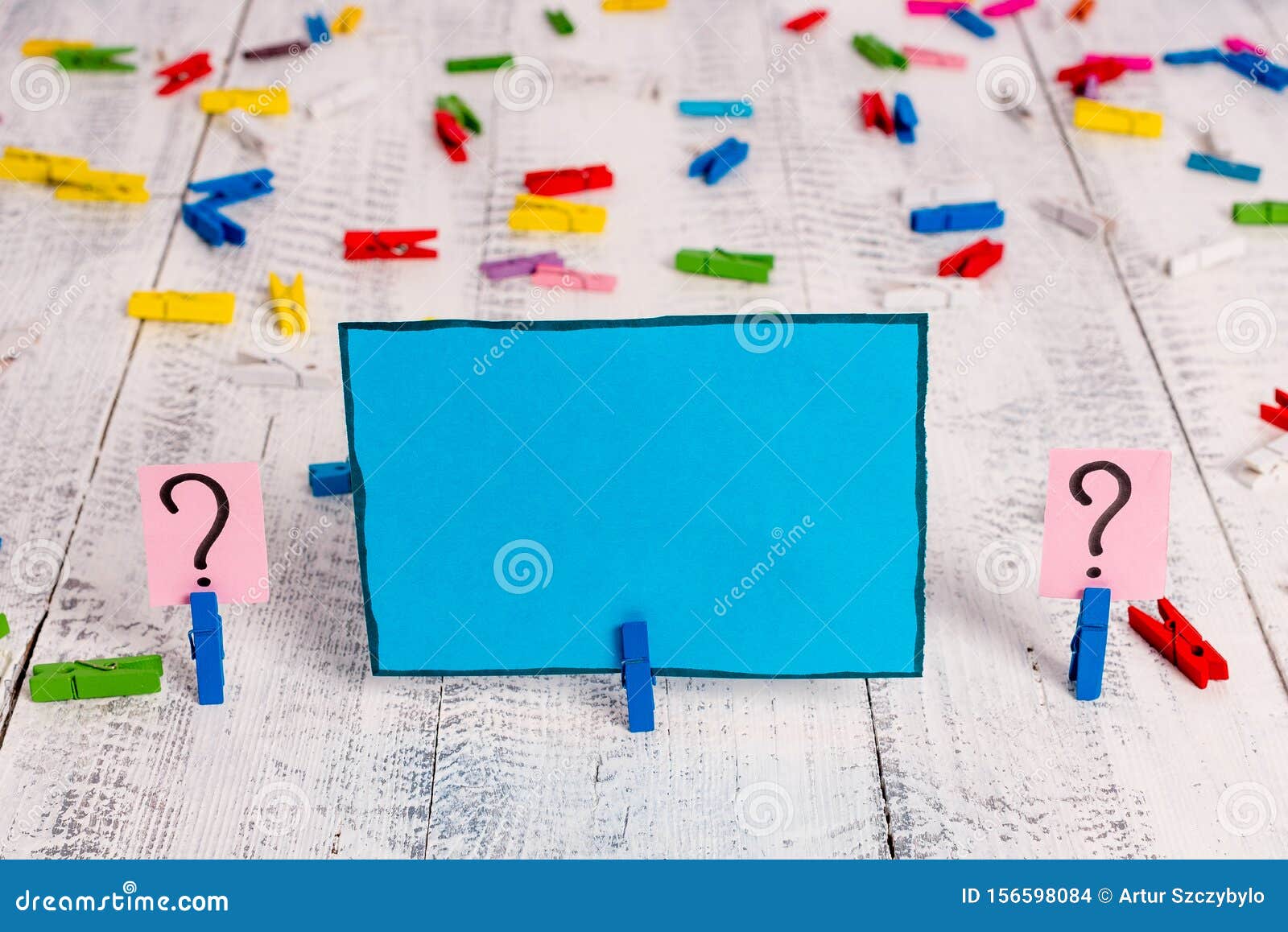 Scribbled and Crumbling Papers with Paper Clips Placed on the Wooden ...