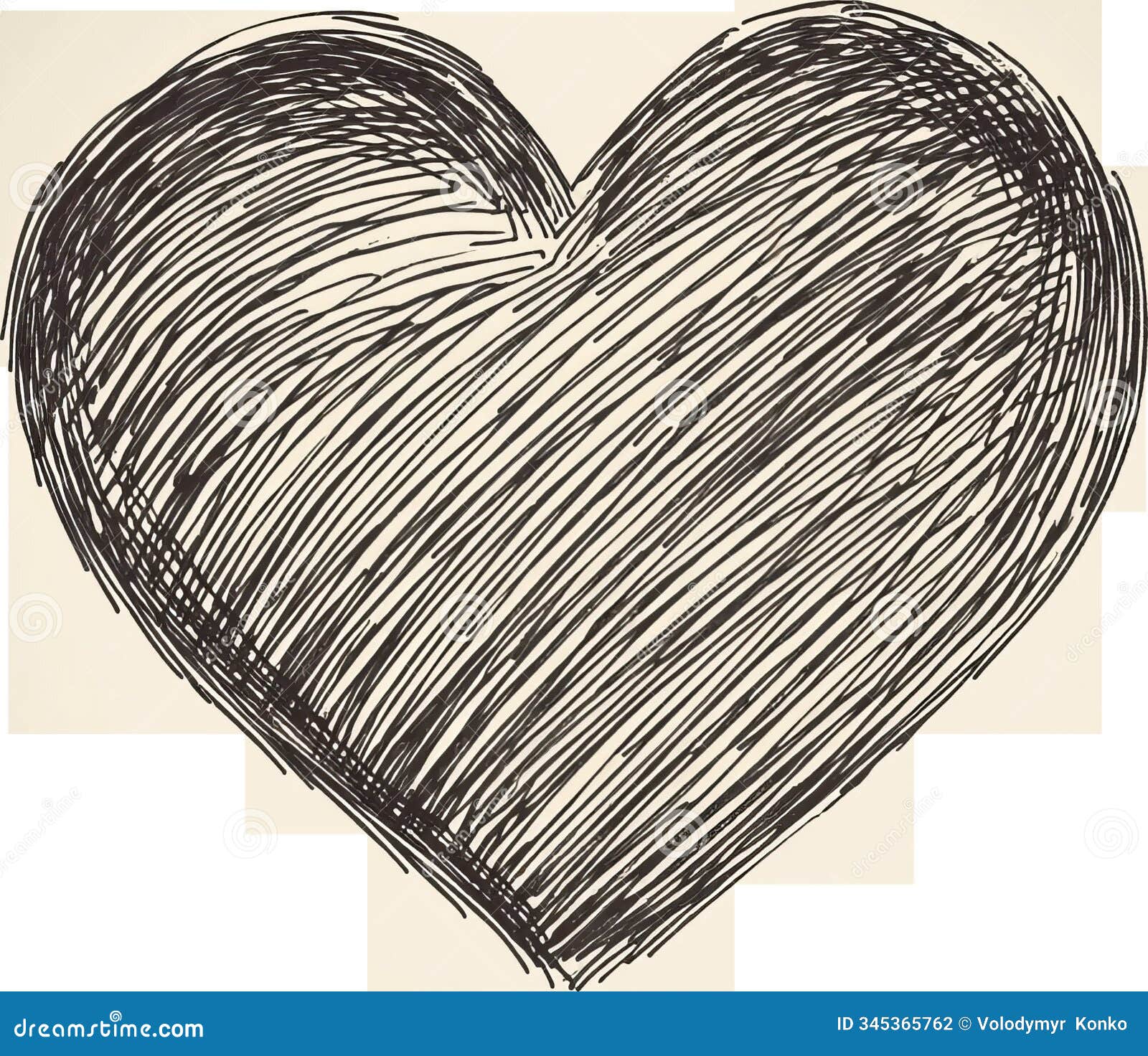 Scribbled Heart Illustration on Transparent Background Stock ...