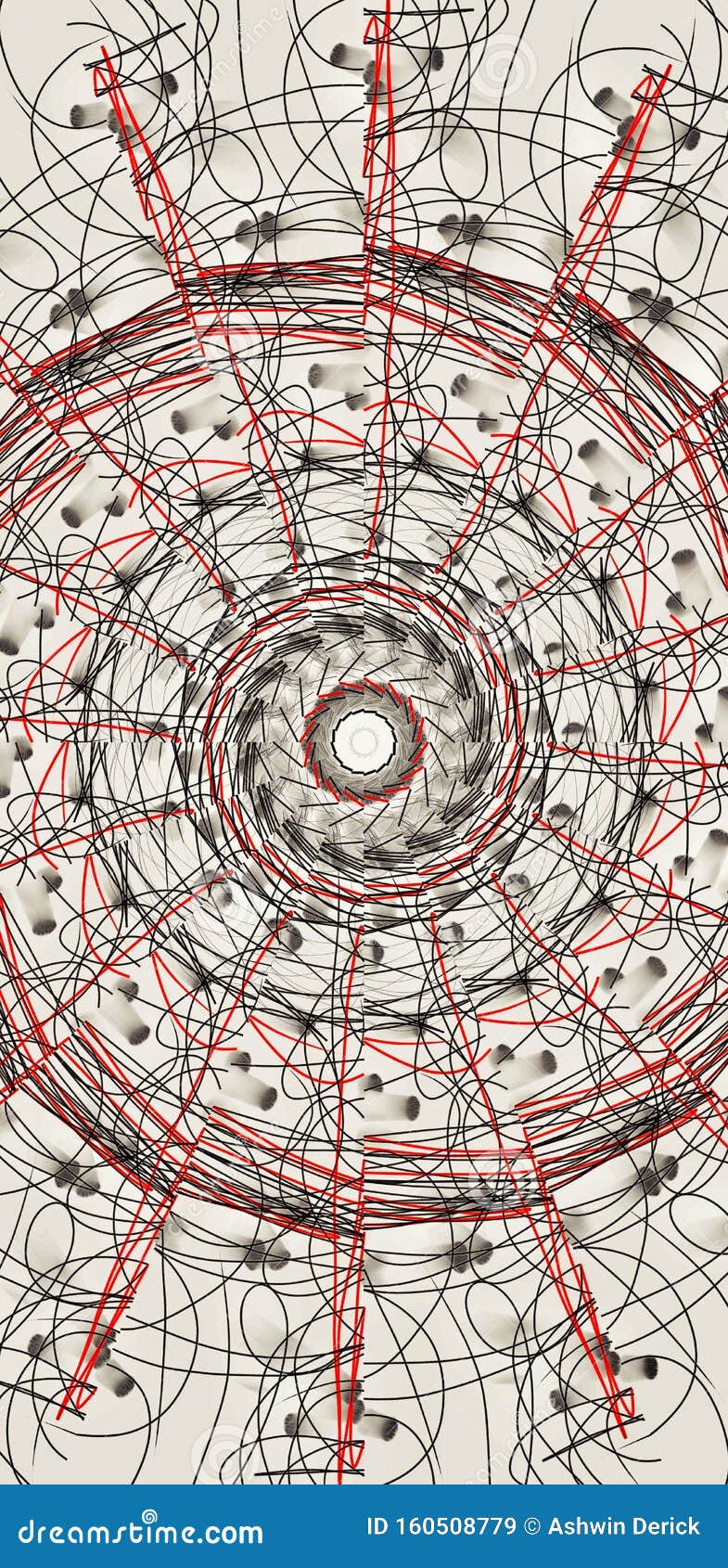 Scribbled Human Mind stock illustration. Illustration of textures ...