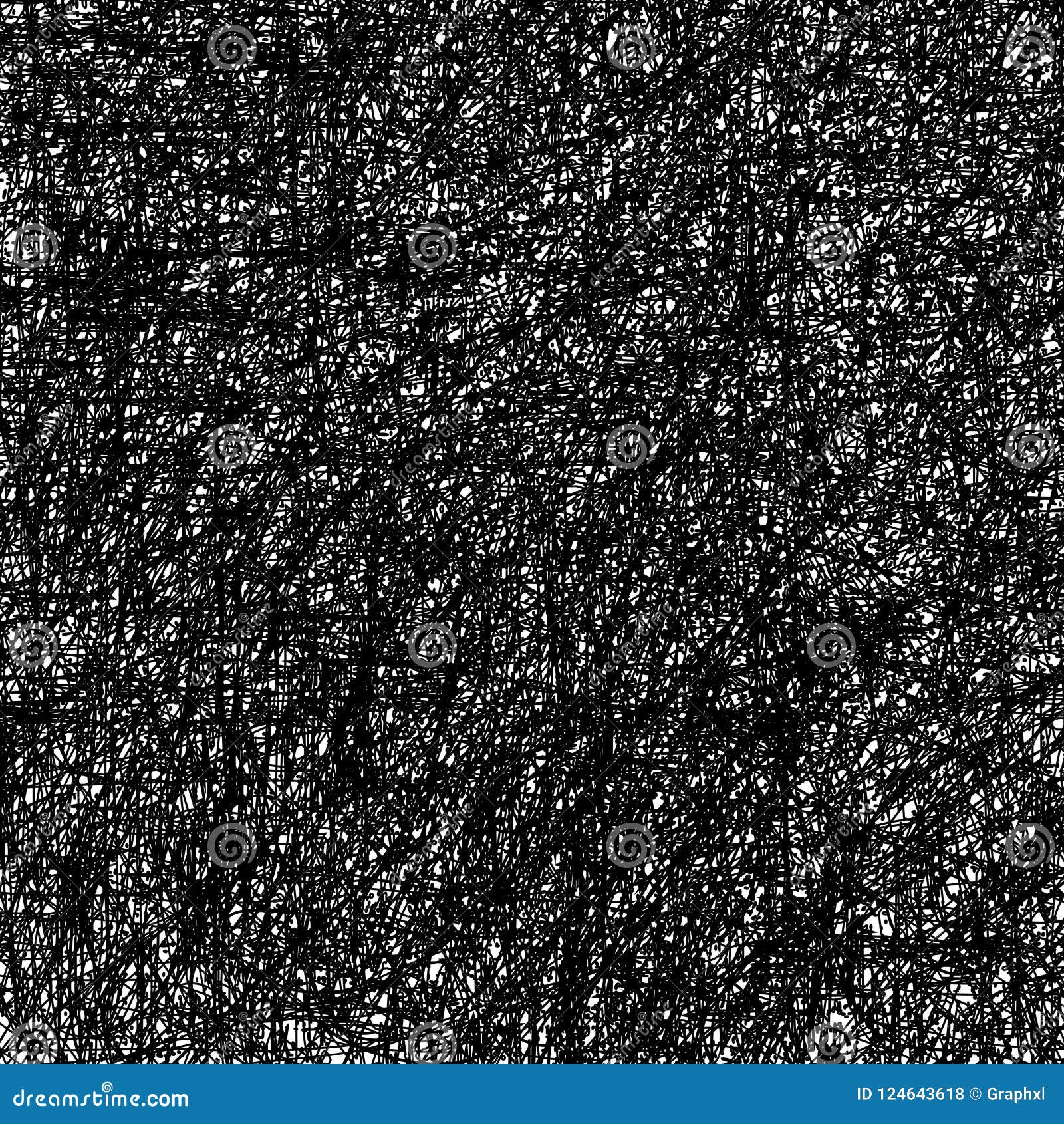 Scribbled Vector Texture Dark Variant Stock Vector - Illustration of ...