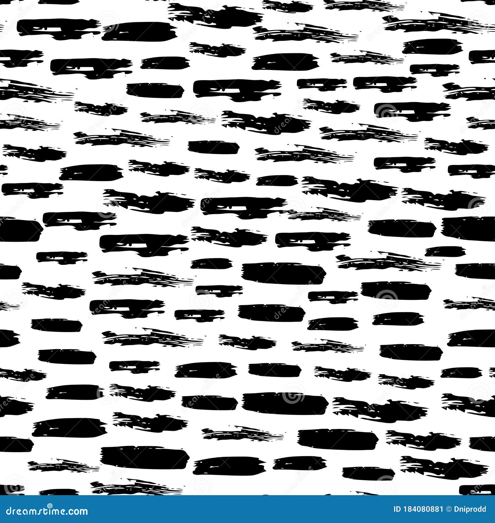 Seamless Pattern with Hand Drawn Scribble Smears Stock Vector ...