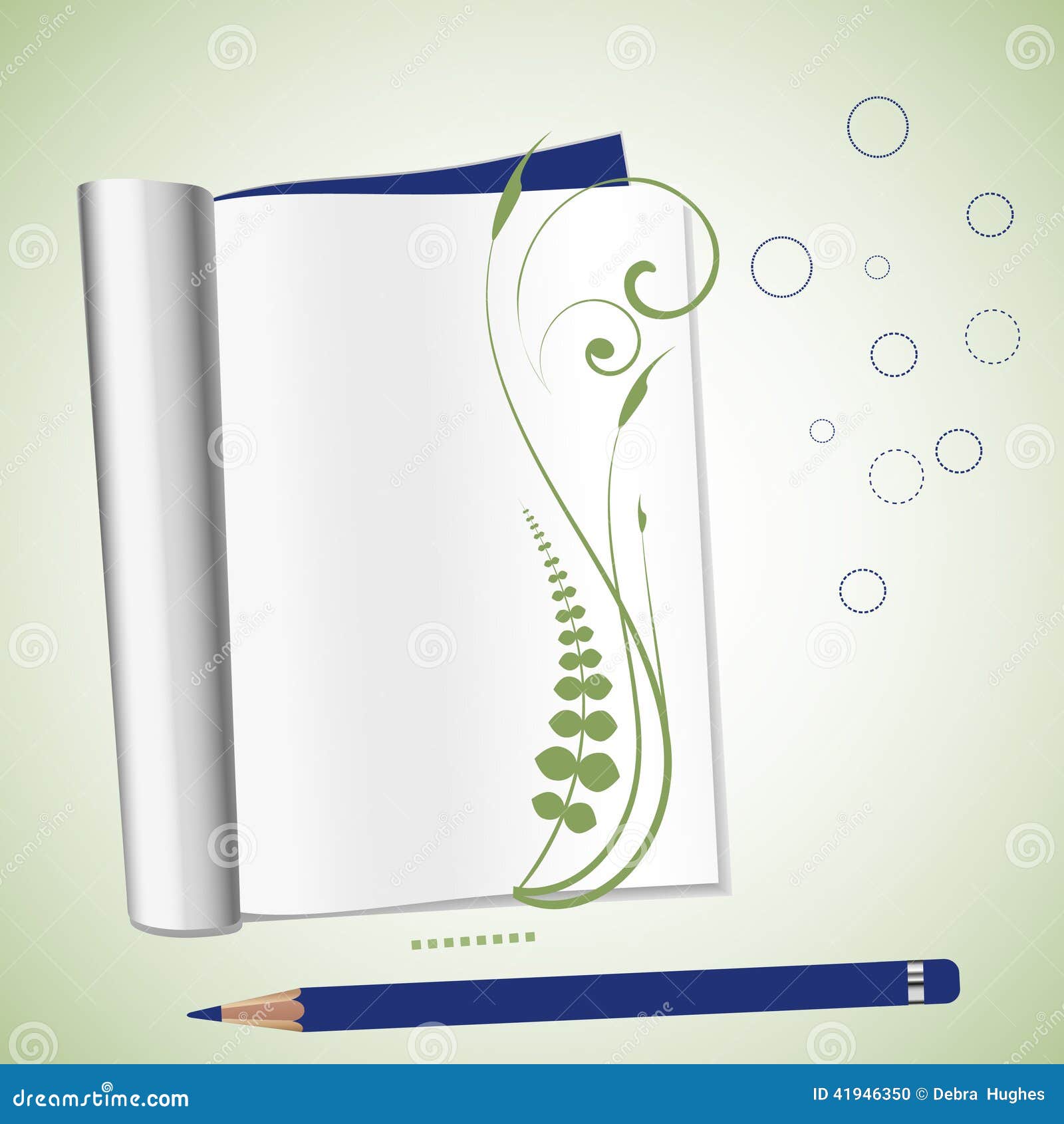 Scribbler with pencil stock vector. Illustration of bubbles - 41946350