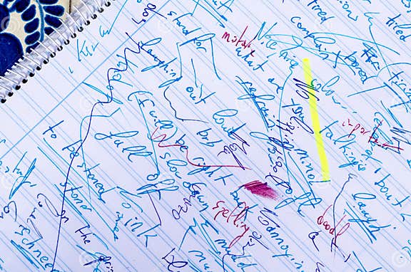 Scribbling stock photo. Image of diary, horizontal, blue - 83680770