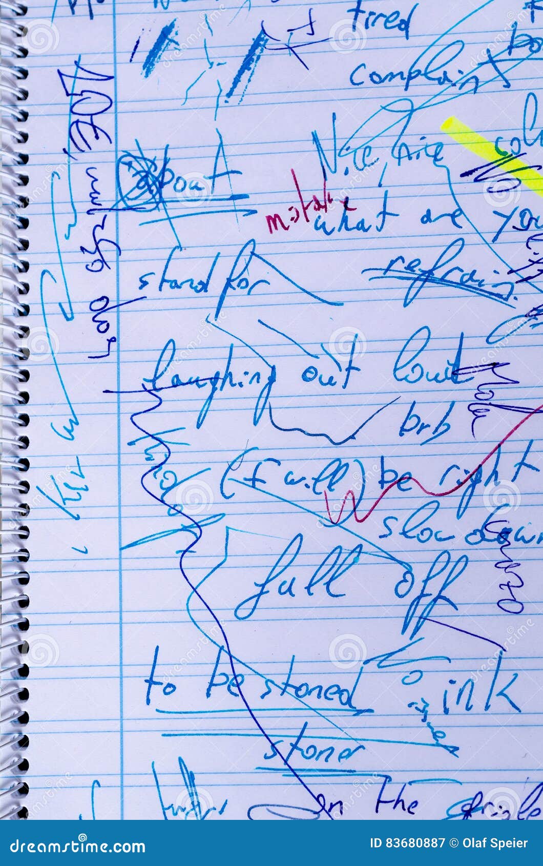 Scribbling stock image. Image of school, writing, education - 83680887