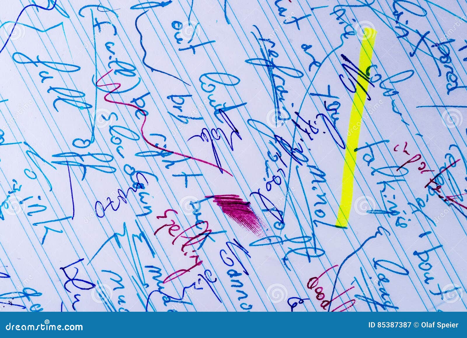 Scribbling stock image. Image of notebook, chaos, scribbling - 85387387