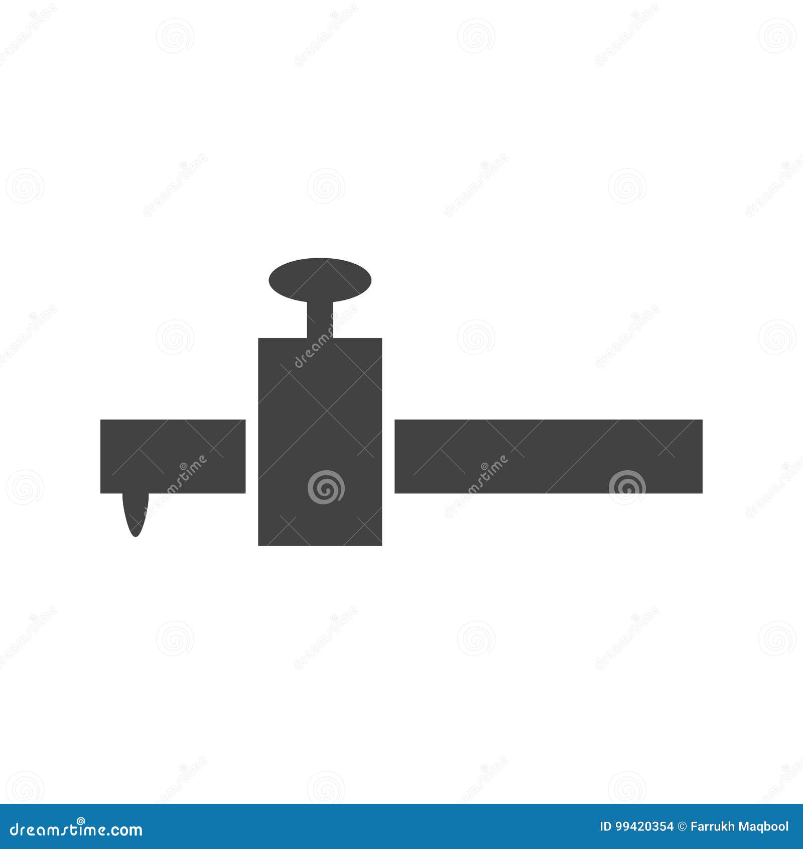 Scribe Gauge stock vector. Illustration of wood, furniture - 99420354