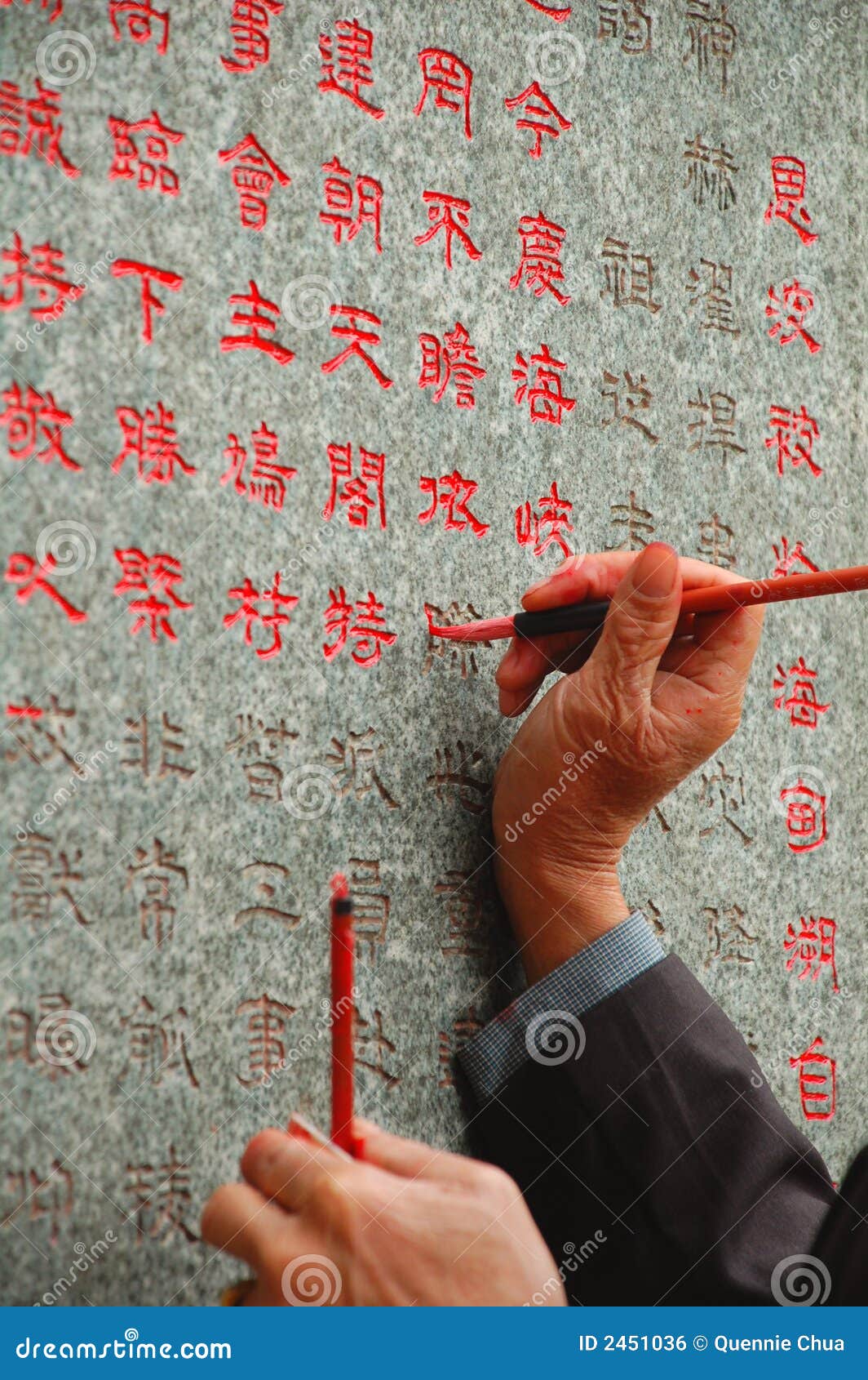 Scribe and his work stock photo. Image of culture, hands - 2451036