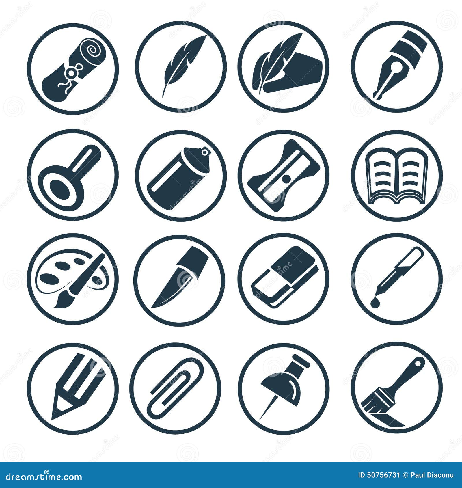 Scribe set stock vector. Illustration of marker, vector - 50756731