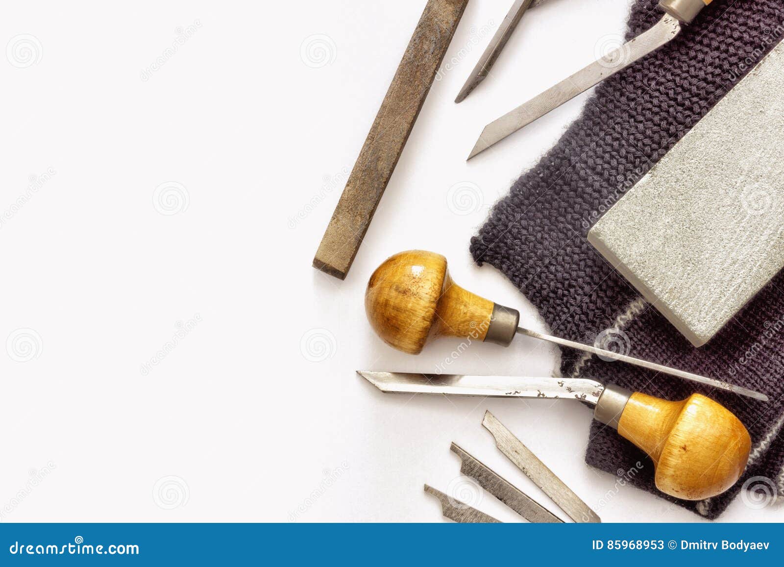 Scribing Tools and Tools for Manual Metal Engraving. Stock Image ...