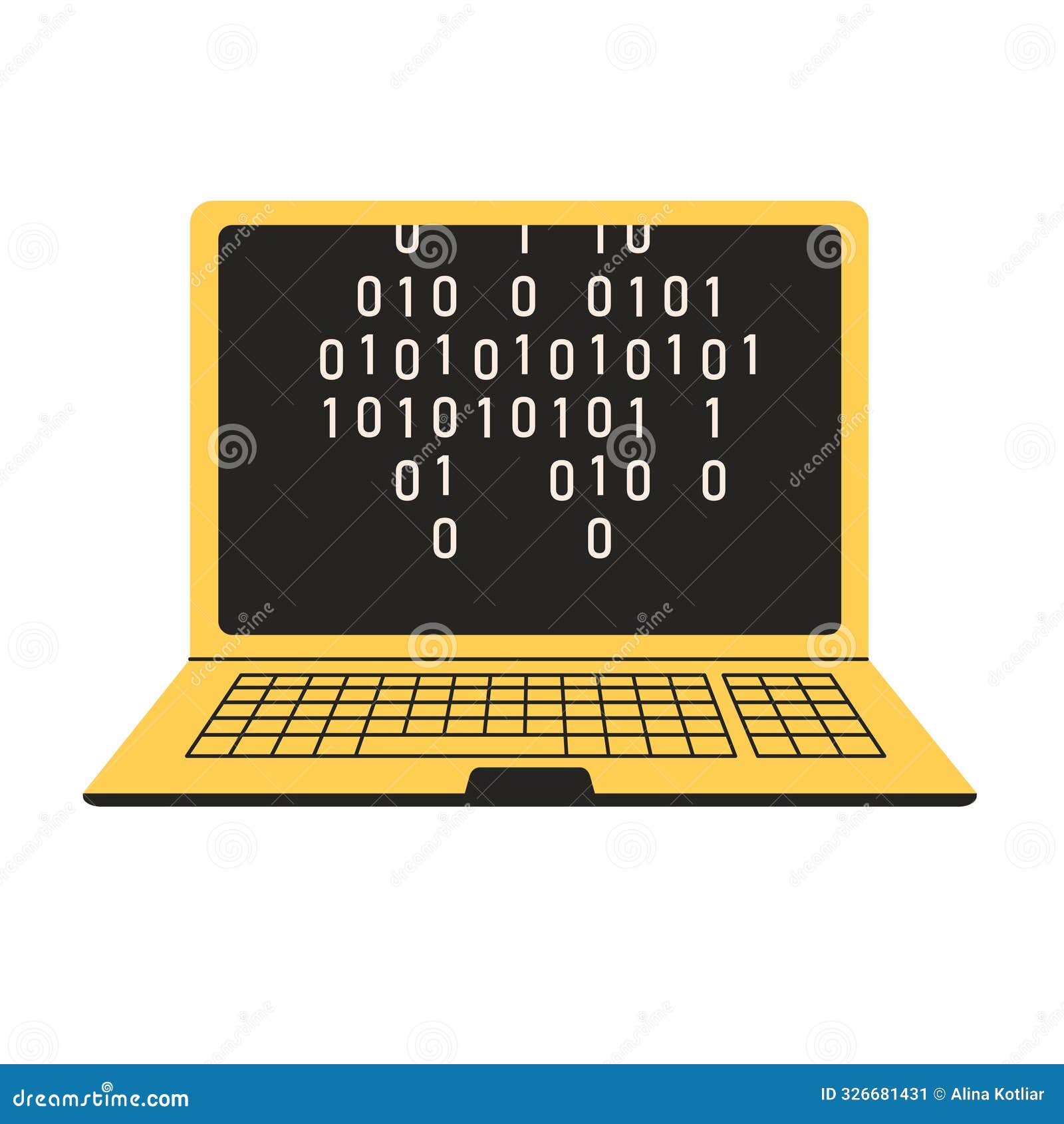Script Coding and Programming Concept. User Programming Coding Binary Code on Laptop Stock ...