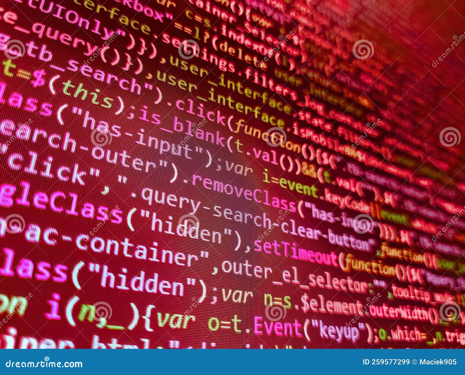Script On Computer With Source Code Computer Science Lesson Programming Coding With Editor