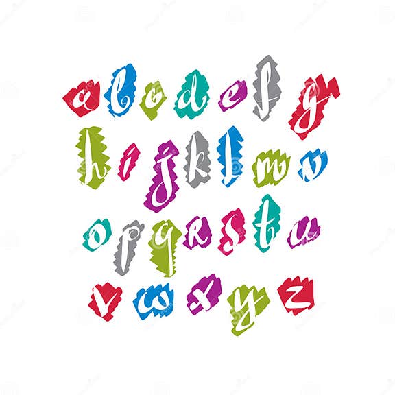 Script Font Vector, Vector Alphabet Letters. Stock Vector ...