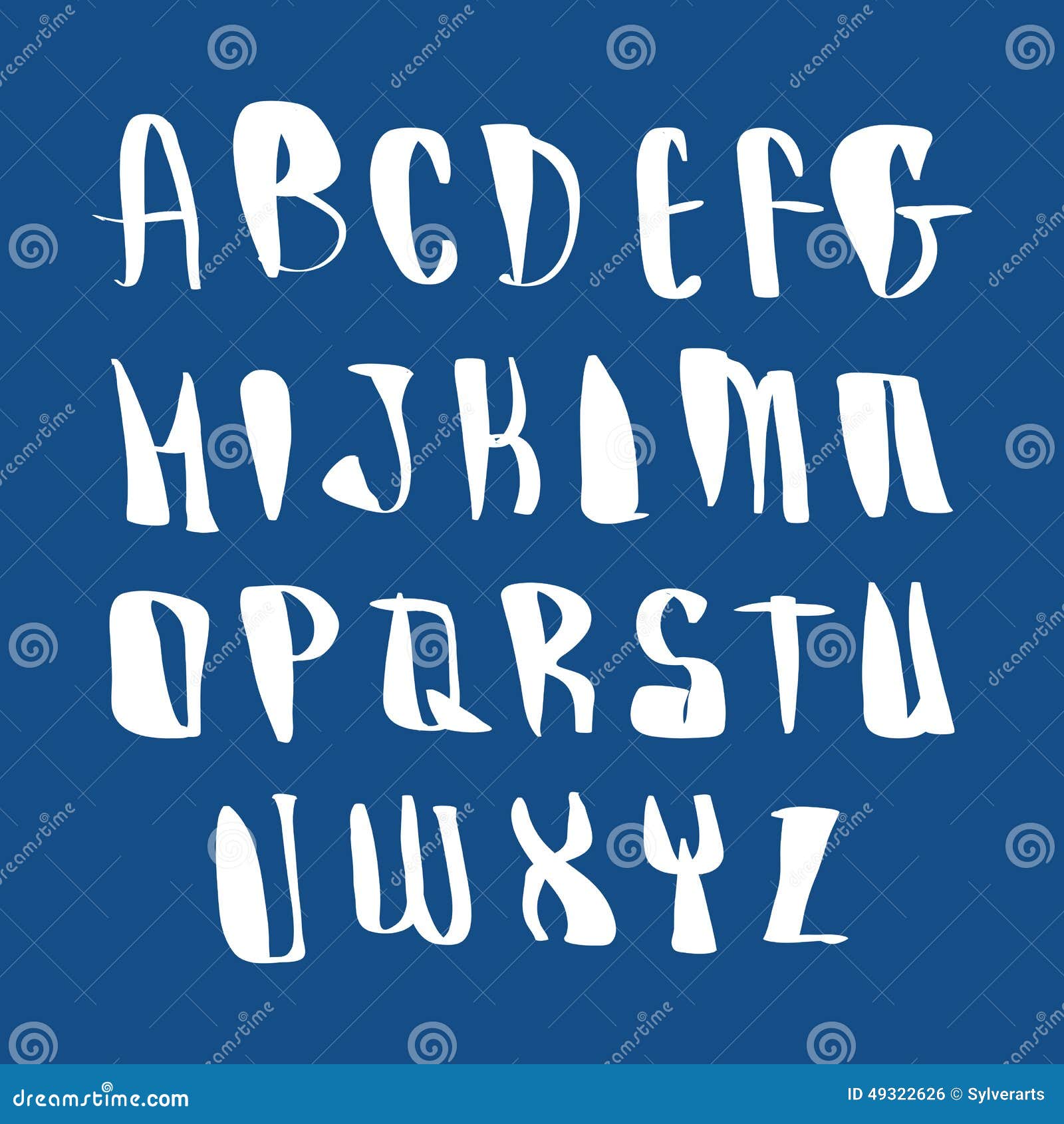 Script Font Vector, Vector Alphabet Letters. Stock Vector ...