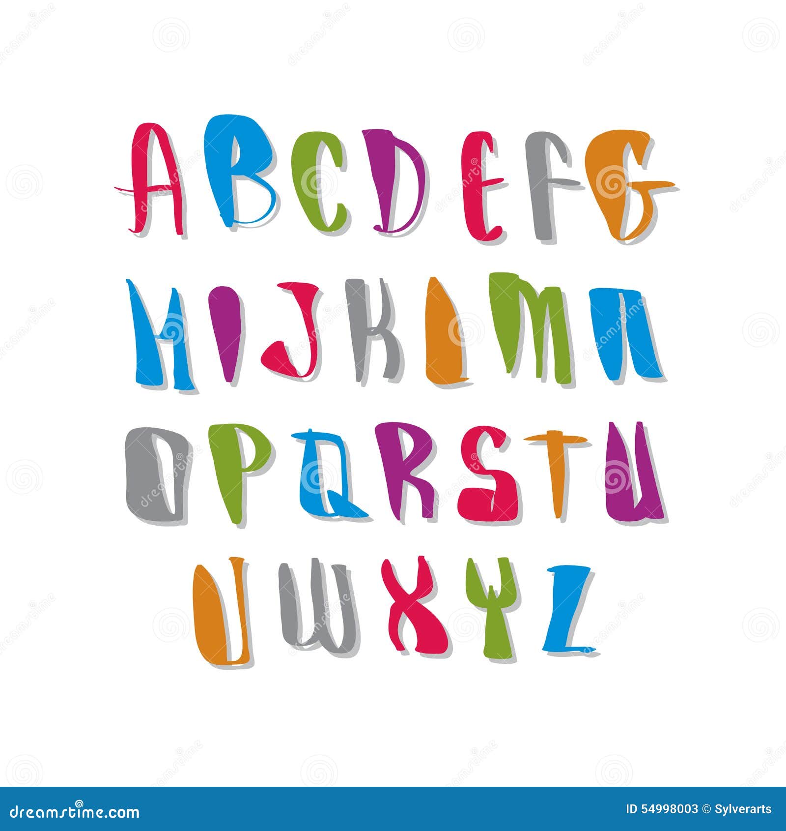 Script Font Vector, Vector Alphabet Letters Stock Vector - Illustration ...