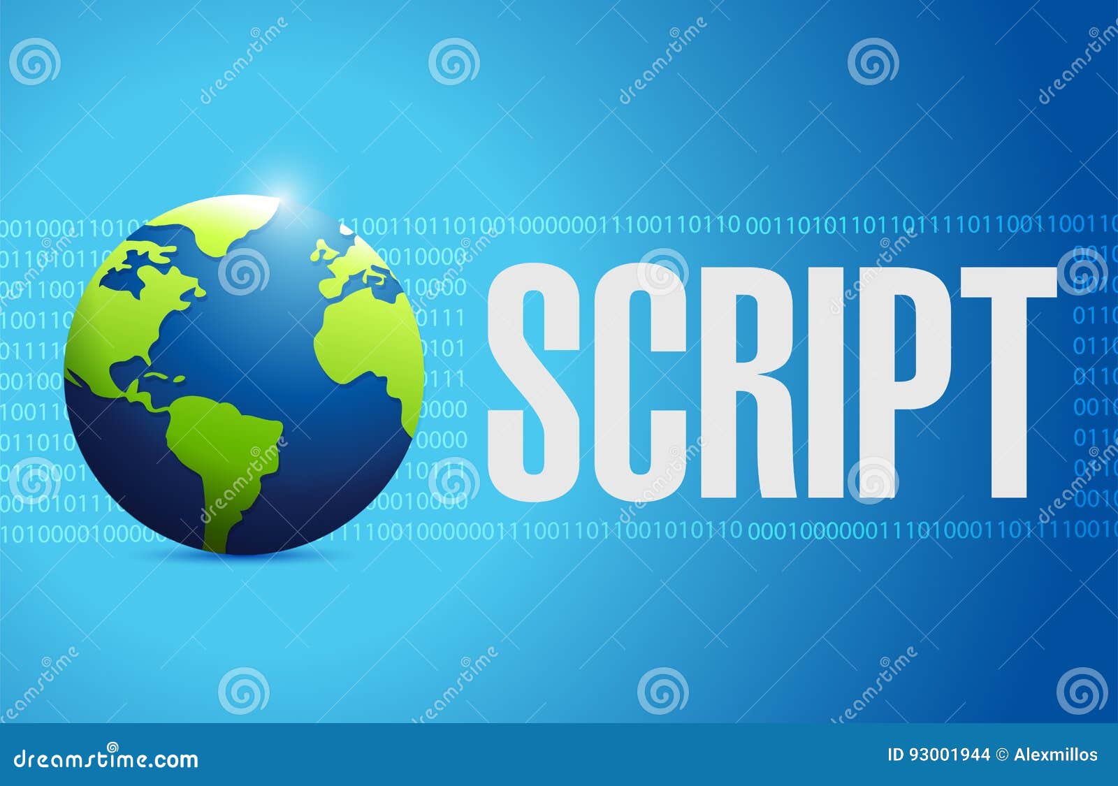 Globe Of Binary Code. Abstract Technology Ball. Vector Design | CartoonDealer.com #134842938