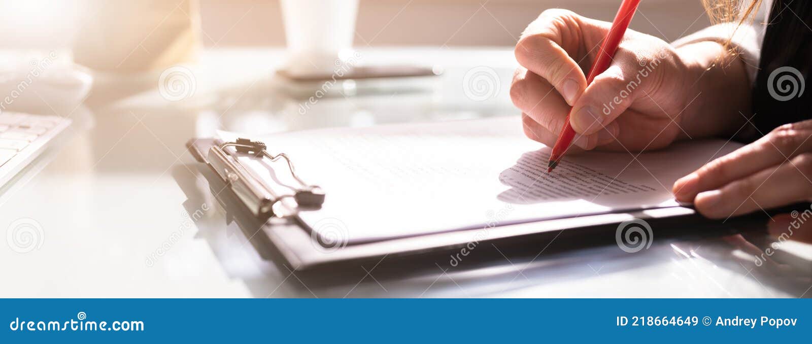 Script Grammar and Spelling Edit Stock Image - Image of finger ...