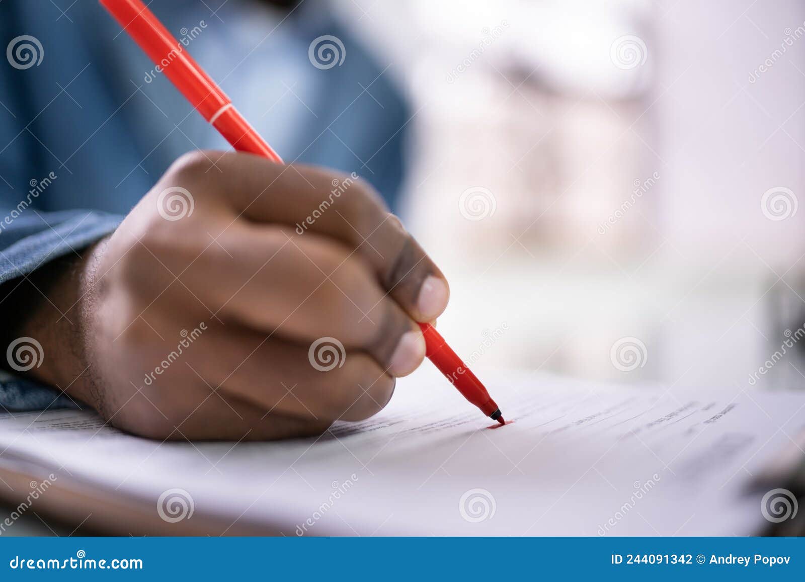 Script Grammar and Spelling Edit Stock Photo - Image of marking, script ...