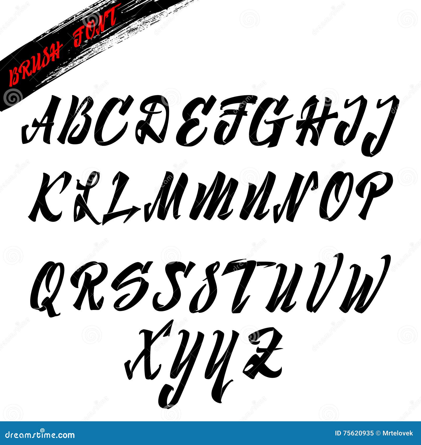 The Script - Handwriting Brush. it Can Be Used To Create Badges, Logos ...