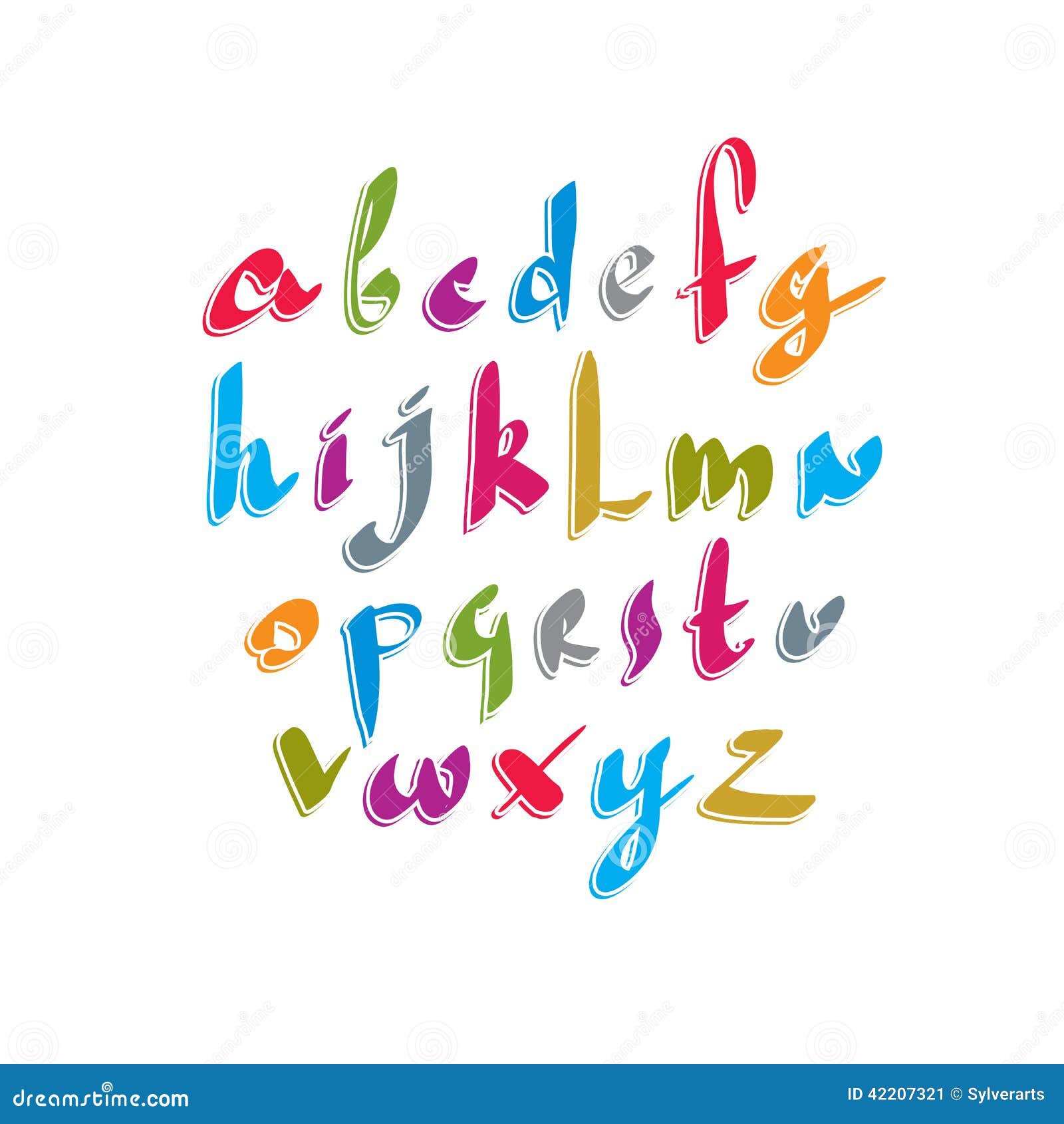 Script Handwritten Font Vector, Vector Alphabet Letters ...