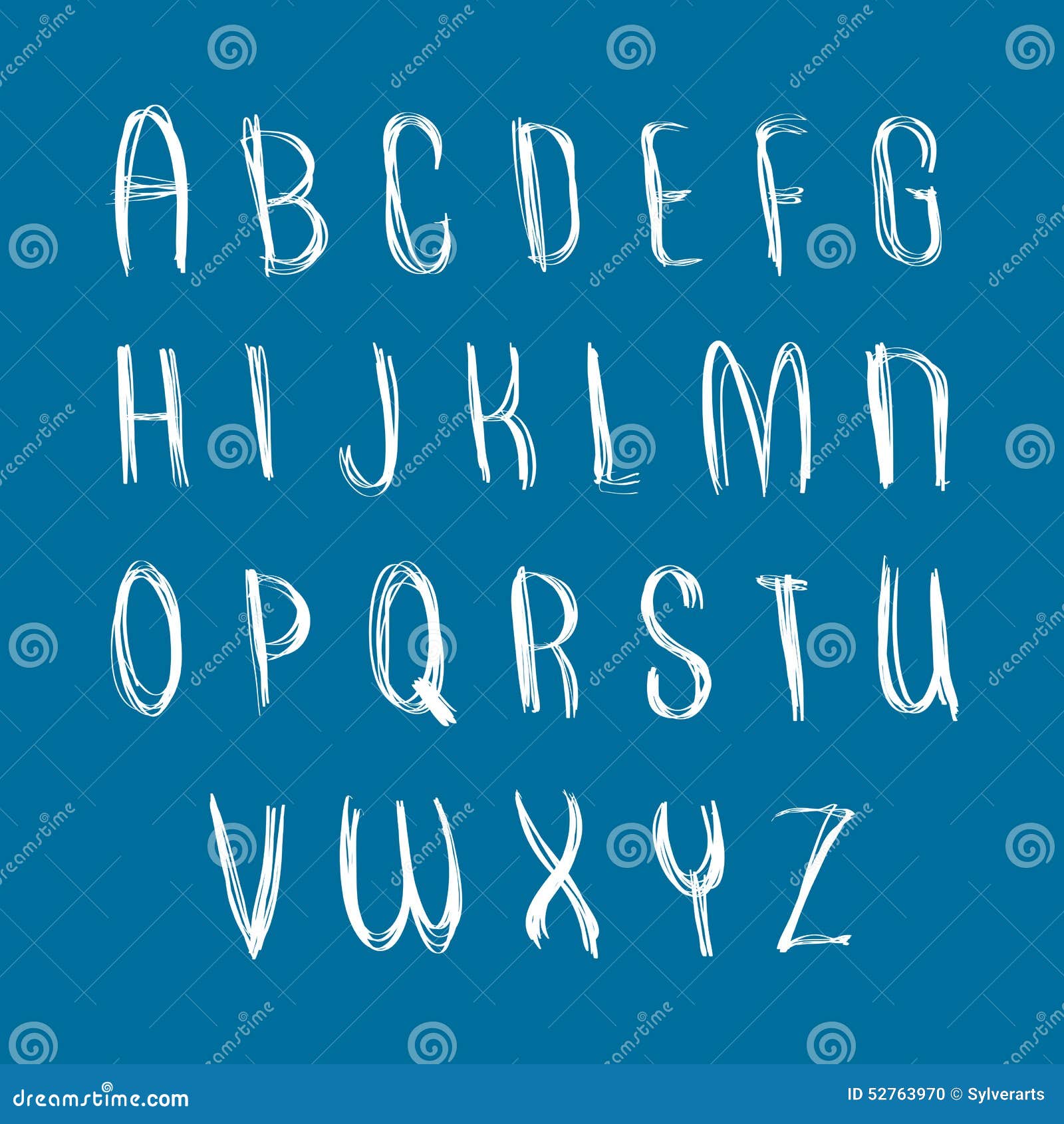 Script Handwritten Font Vector, Vector Alphabet Letters ...