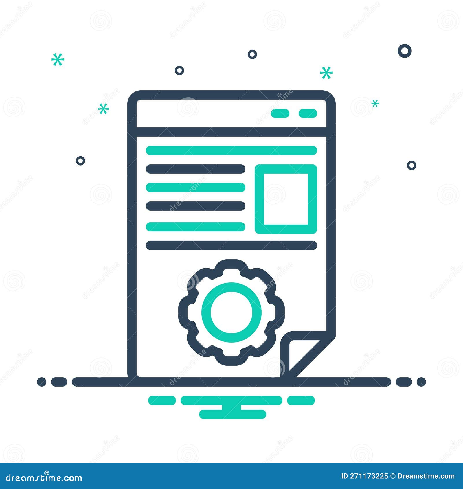 Mix Icon for Script, Writing and Creative Stock Illustration ... Mix Icon for Script, Writing and Creative Stock Illustration ...