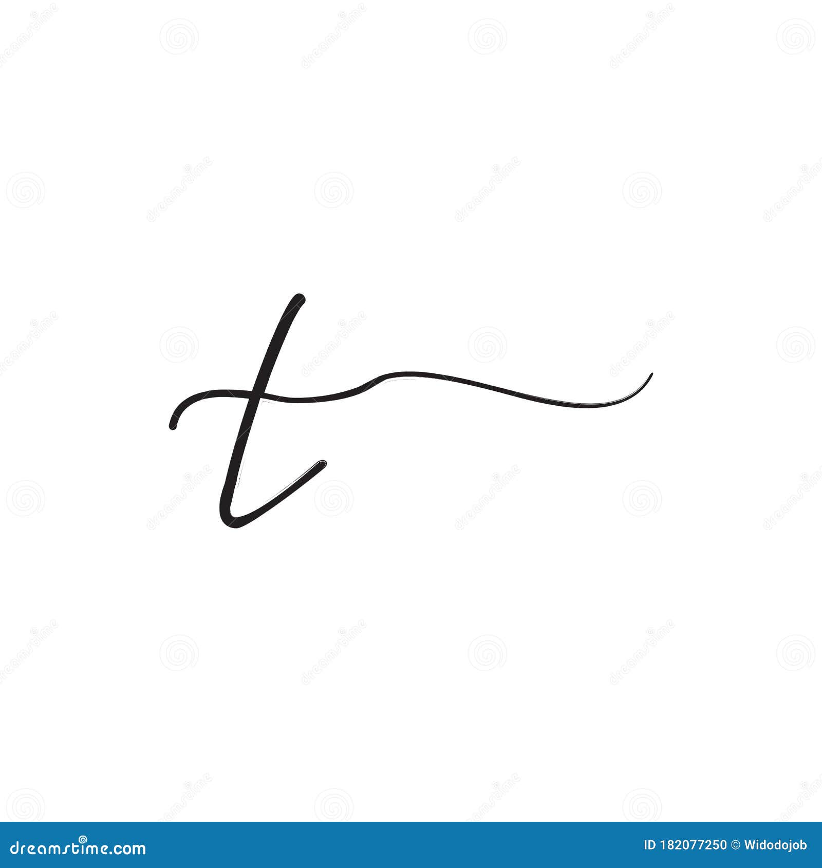Script Letter Logo Design Vector Stock Vector - Illustration of cursive ...