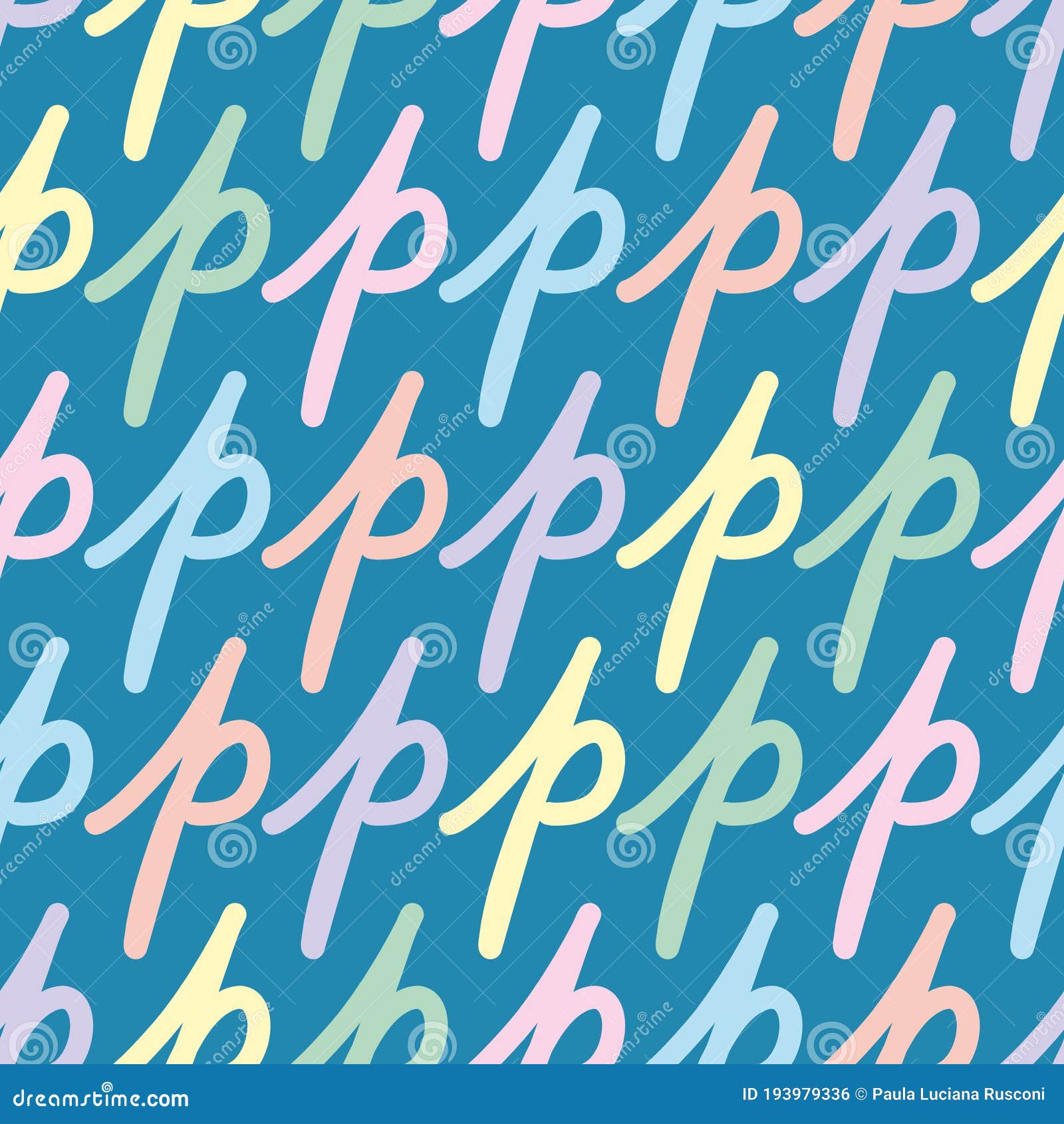 Script Letter P Wallpaper Pattern Background Stock Vector ...