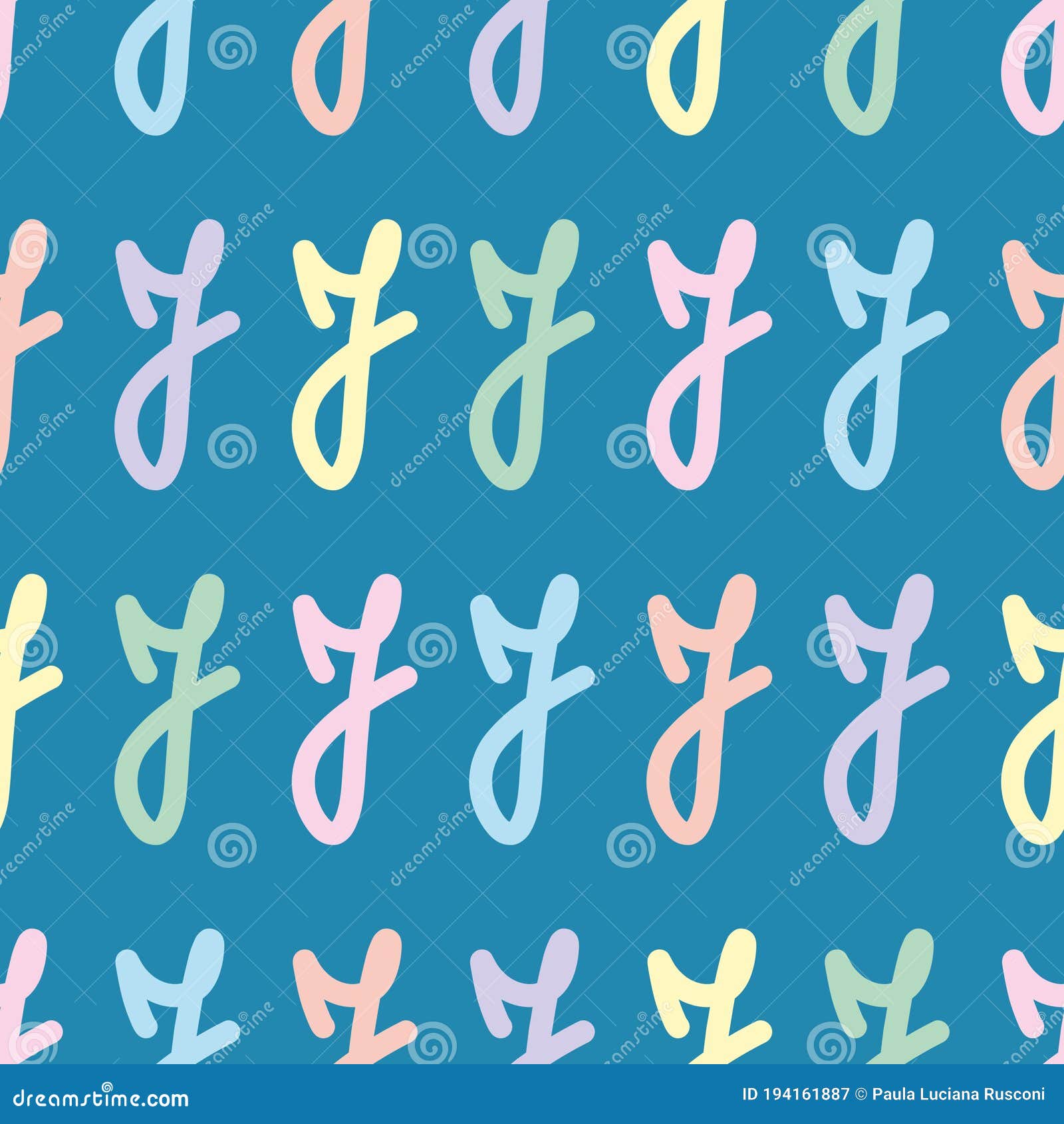 Script Letter Y Wallpaper Pattern Background Stock Vector ...