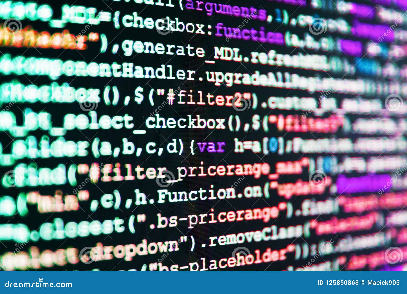 Script Procedure Creating Coding Hacker Concept Css Javascript And Html Usage Abstract