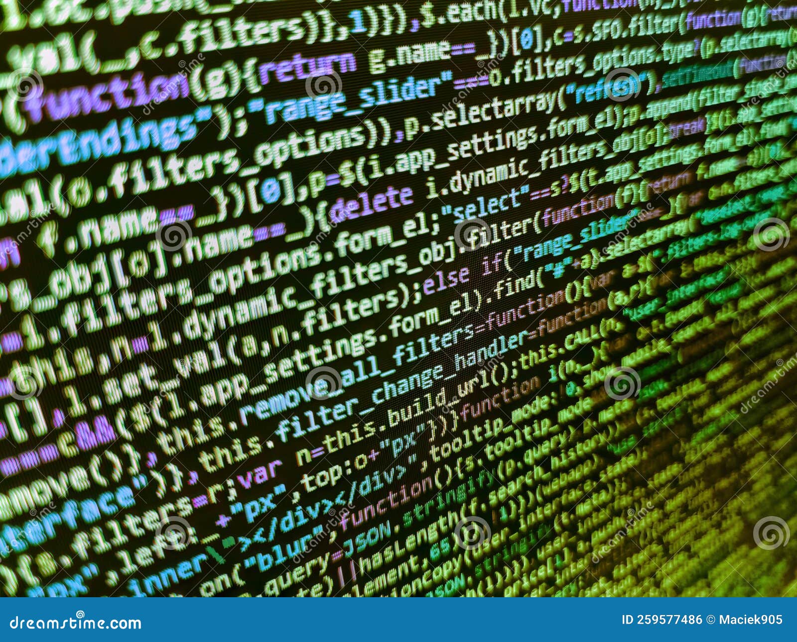 Script Procedure Creating Future Technology Creation Process Abstract Program Code On Computer
