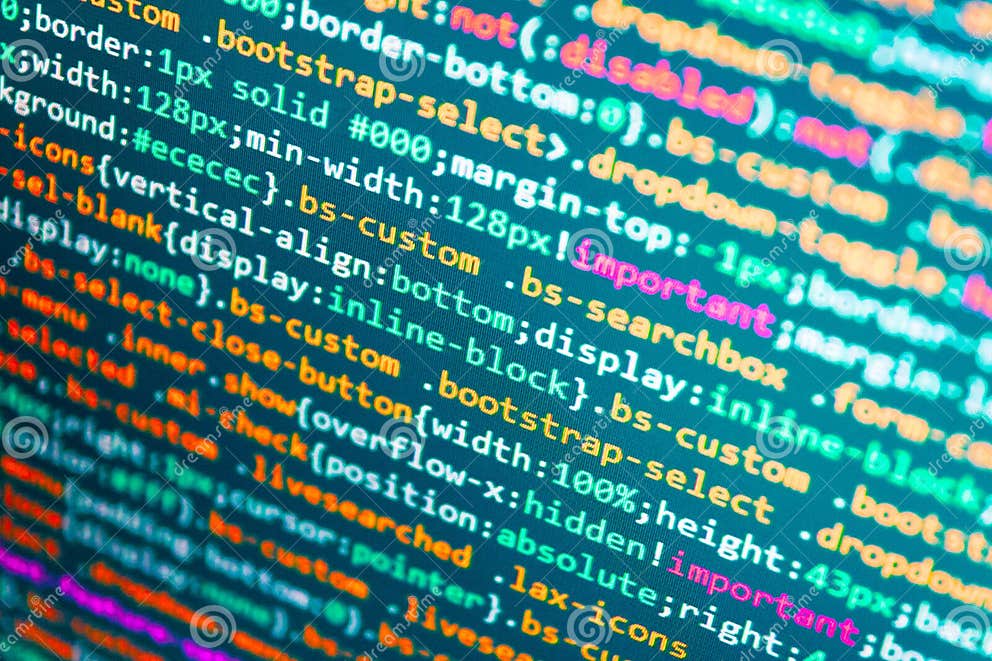 HTML website structure. stock image. Image of linux - 125850729