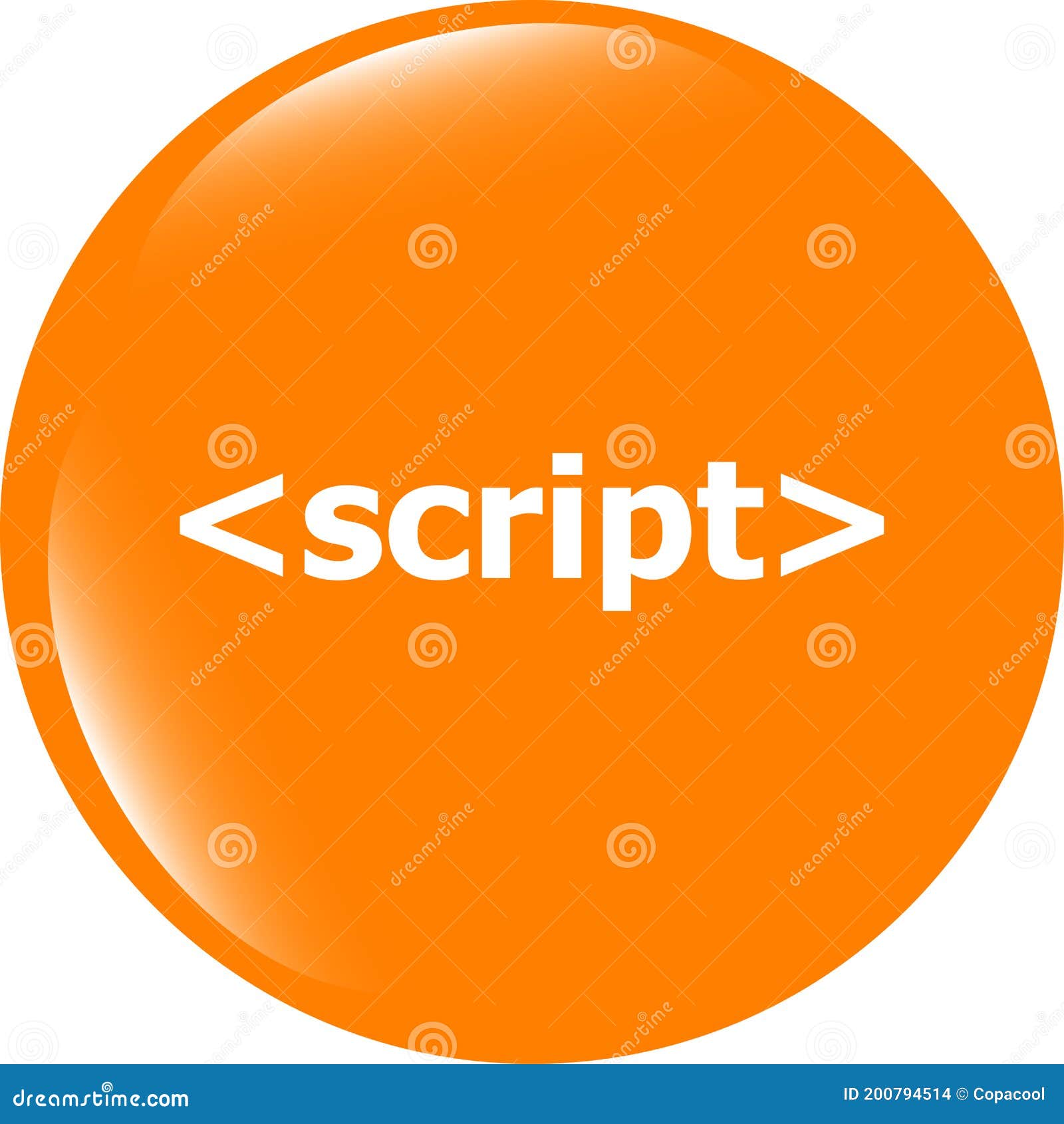 Script Sign Icon. Programming Language Symbol Stock Illustration ...