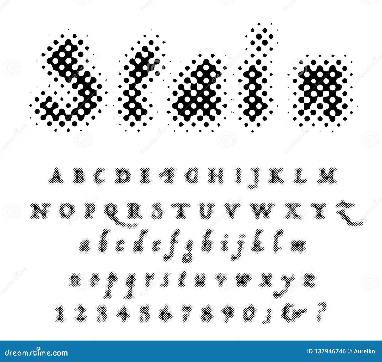 Script stain font stock vector. Illustration of letter - 137946746