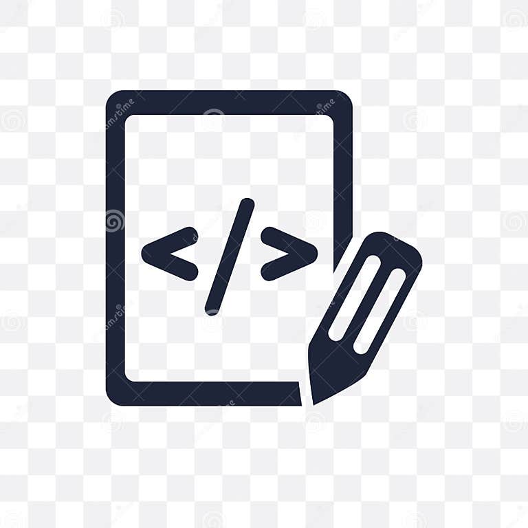 Script Transparent Icon. Script Symbol Design from Programming C Stock ...
