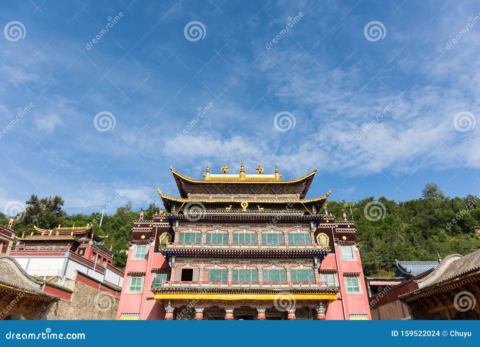 Buddhist Texts Library In Historic Buddhist Jinshan Temple Royalty-Free ...