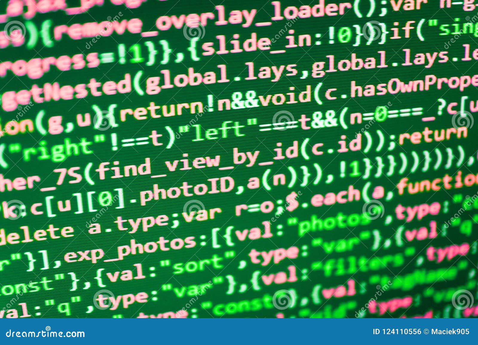 Scrivendo Codice Di Programmazione Sul Computer Portatile Fotografia ...