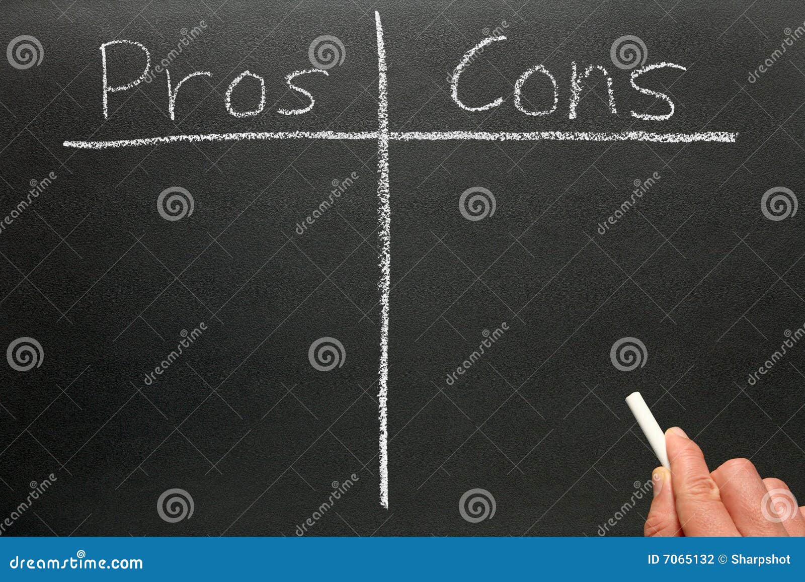 Scrivendo I Pro - E - Contro. Fotografia Stock - Immagine di scritto ...
