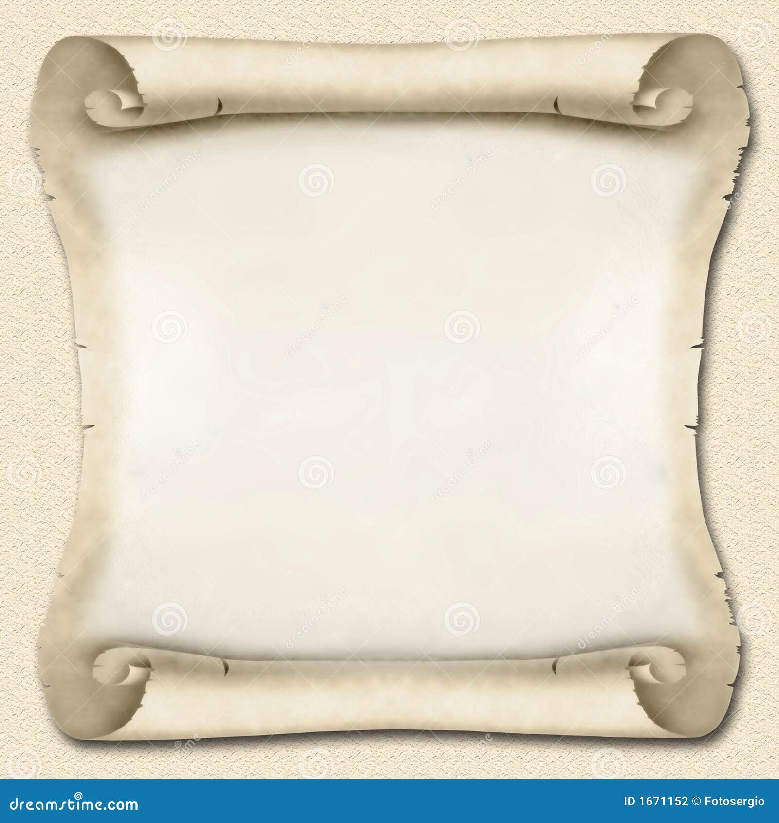 Scroll 02 stock photo. Image of noise, aged, letter, antique - 1671152