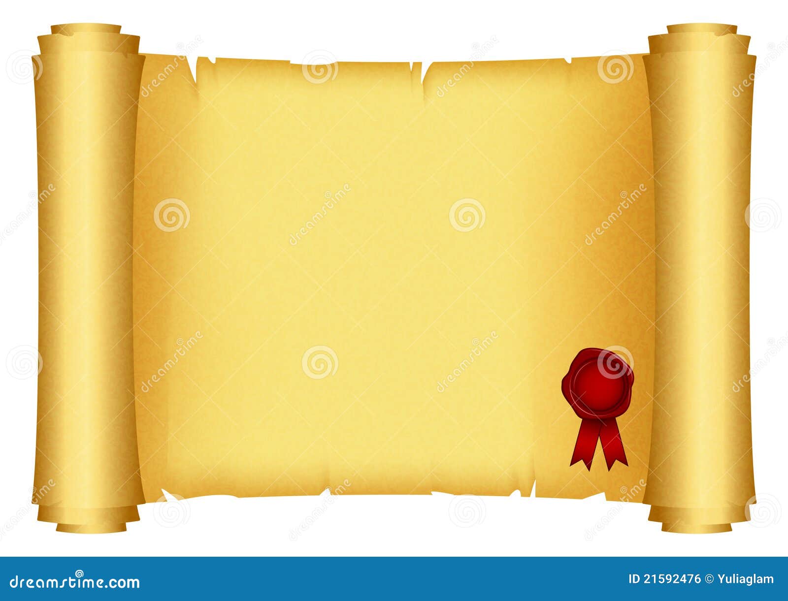 Scroll stock vector. Illustration of document, parchment - 21592476